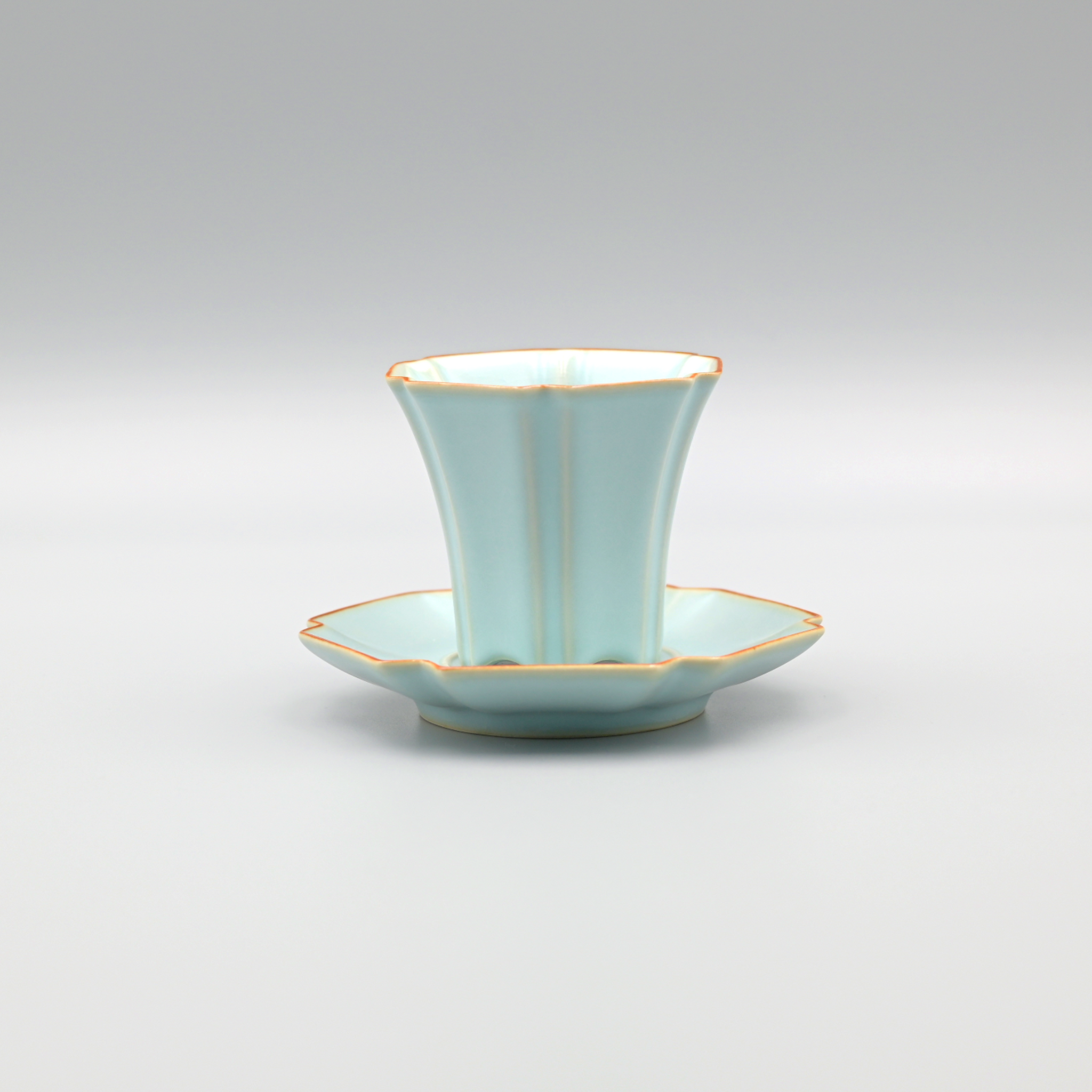 Ru Kiln Hexagon Host Tea Cup “Liuhe Teacup” – saanwustudio