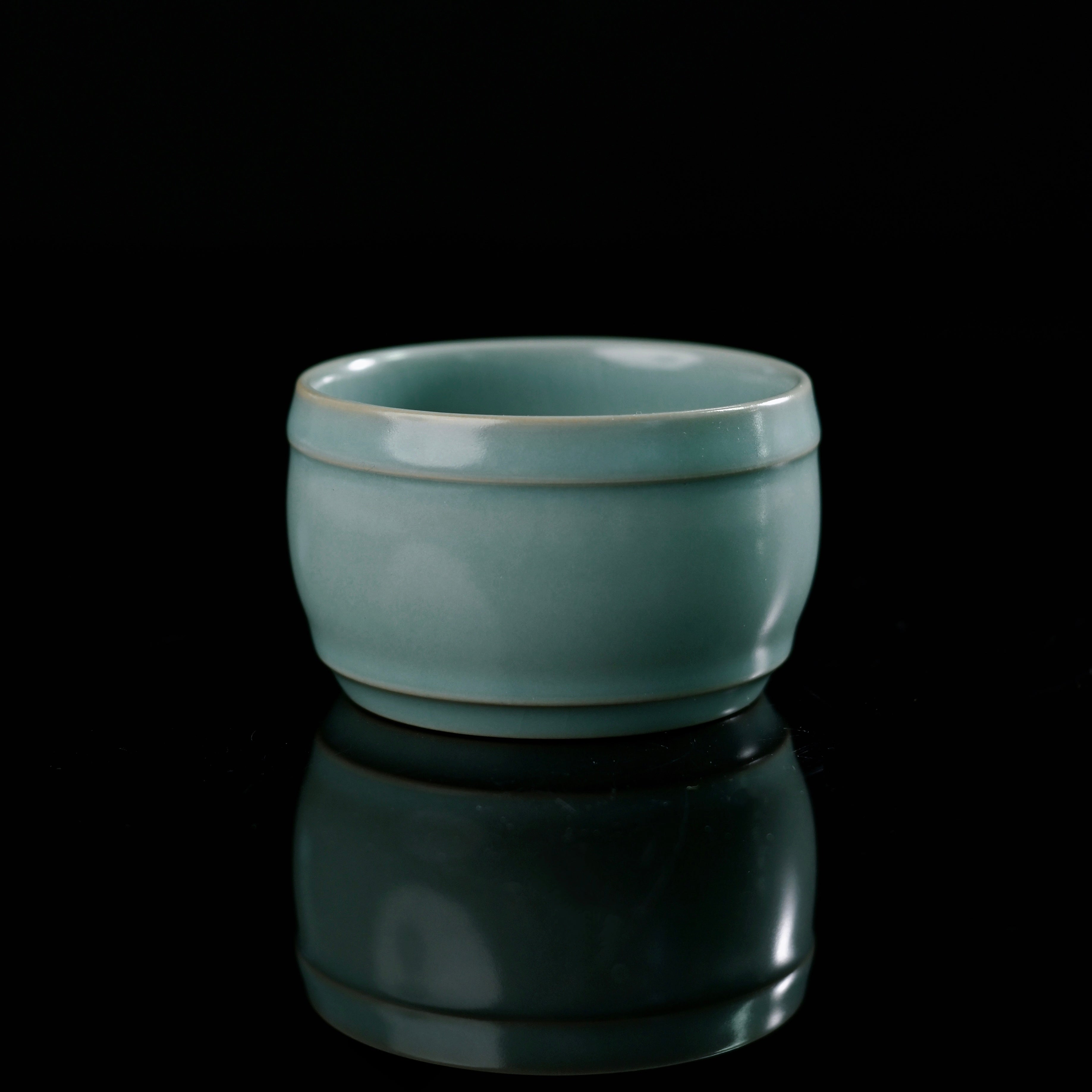 Ru Ware Vintage Sky-Blue Glaze "War Drum" Cup – saanwustudio